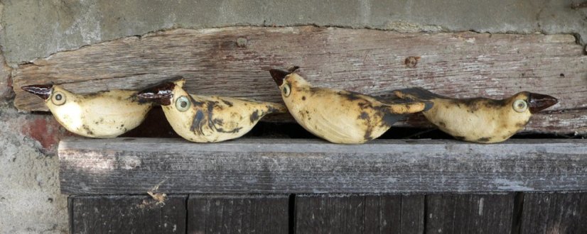 pták, keramický ptacek, ptáček, zahrada, socha, exteriér, keramický ...